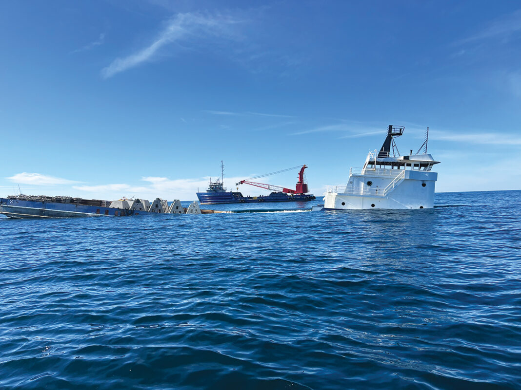 Large Research Vessel Deployed for Artificial Reef - South Walton ...